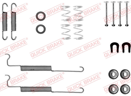 Accessory Kit, brake shoes QUICK BRAKE 105-0049 - Trodo.com