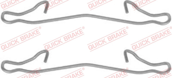 Tillbehörssats, skivbromsbelägg QUICK BRAKE 109-1121 - Trodo.se